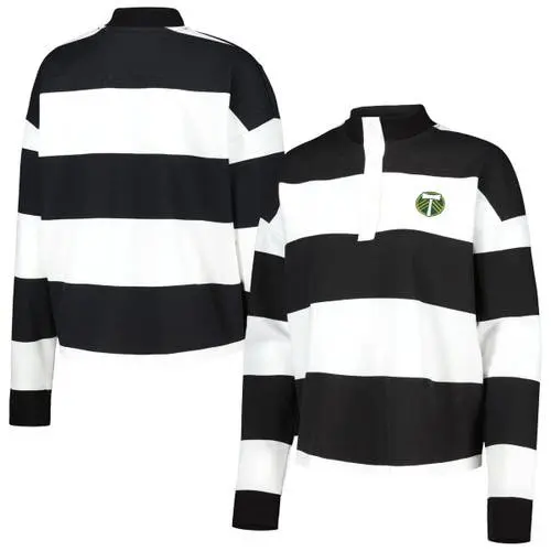 ANTIGUA Portland Timbers Radical Rugby Stripe Long Sleeve T-shirt - White