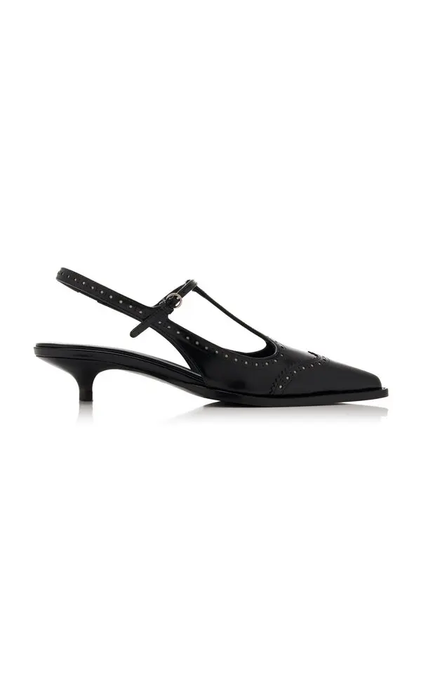 Miu Miu Leather Slingback Pumps