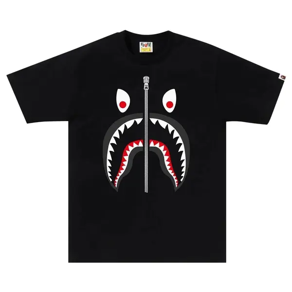 A BATHING APE Mad Shark Tee - Black