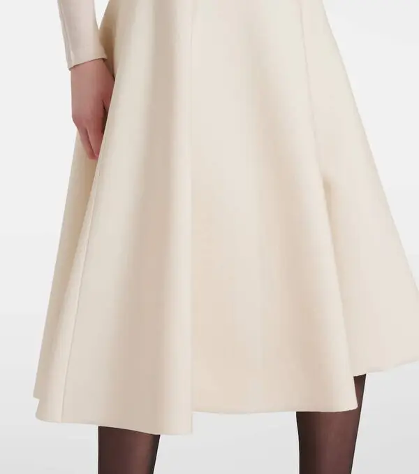 THE ROW Harley Knitted Midi Skirt