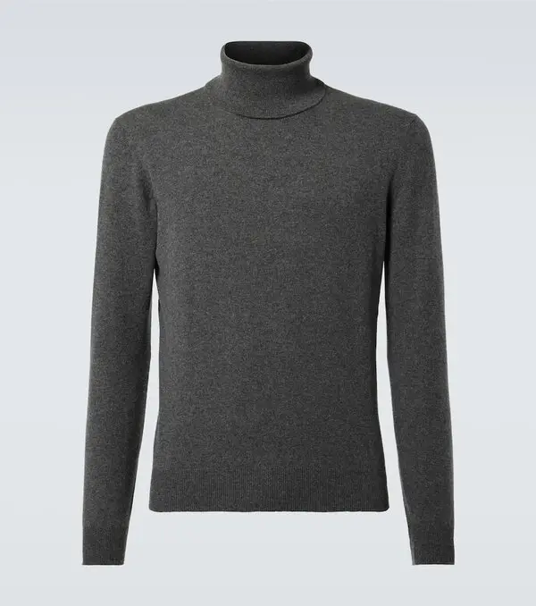 Loro Piana Cashmere Turtleneck Sweater - Grey
