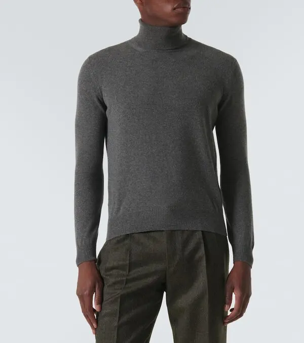 Loro Piana Cashmere Turtleneck Sweater - Grey