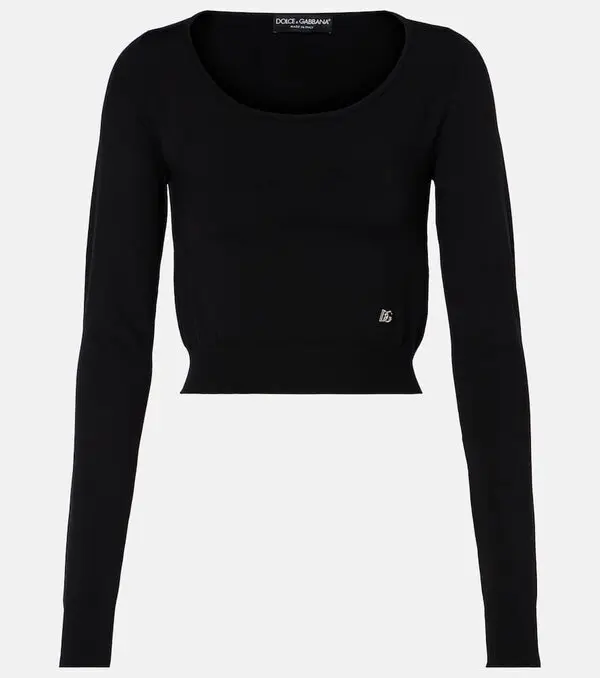 Dolce & Gabbana Dg Jersey Sweater - Black