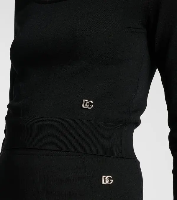 Dolce & Gabbana Dg Jersey Sweater - Black