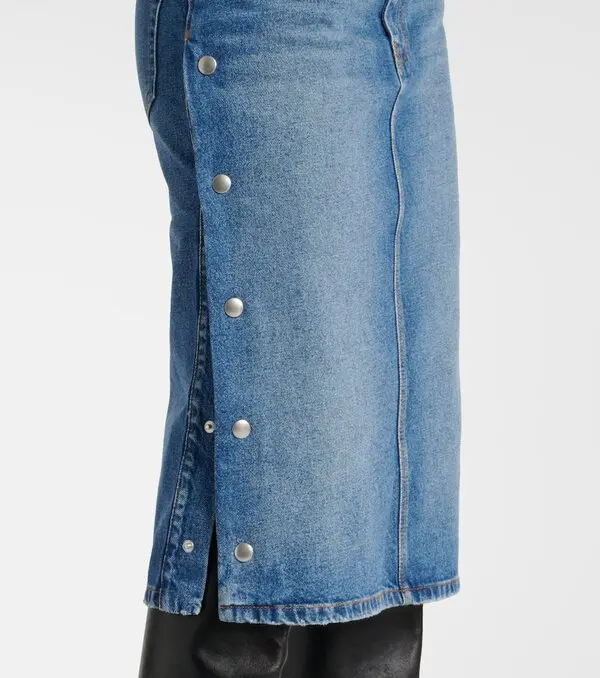 Stella McCartney Mid-rise Denim Pencil Skirt