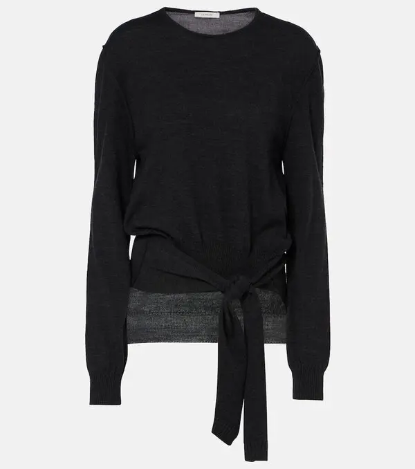 LEMAIRE Wool-blend Top - Black