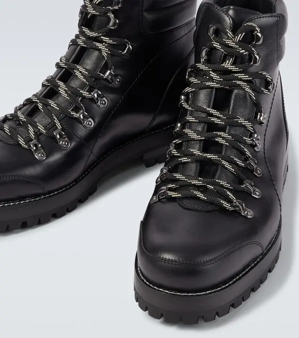 Manolo Blahnik Janka Lace-up Boots - Black