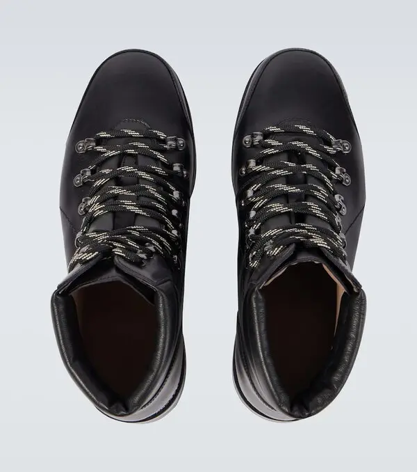 Manolo Blahnik Janka Lace-up Boots - Black