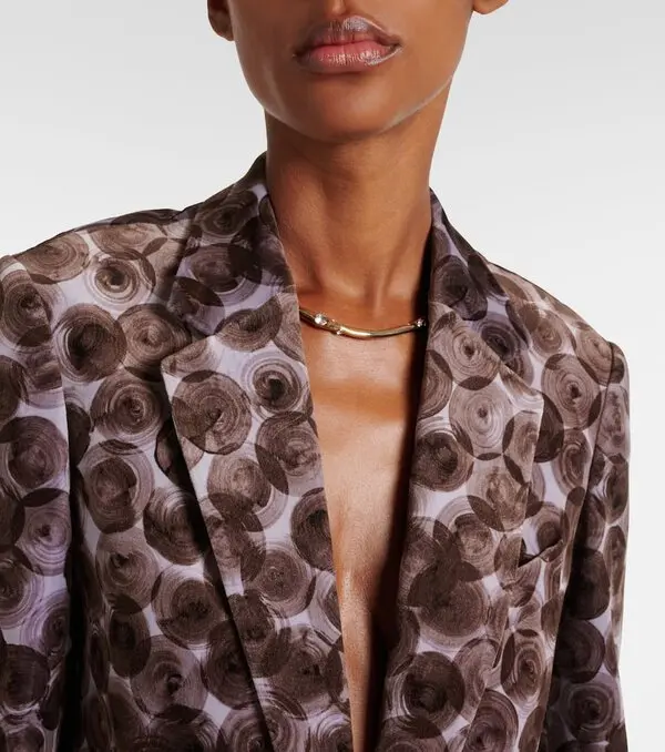 Dries Van Noten Printed Cotton-blend Blazer