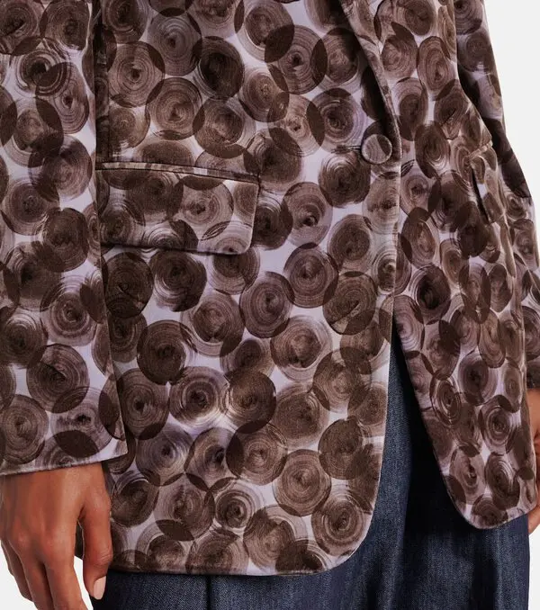Dries Van Noten Printed Cotton-blend Blazer