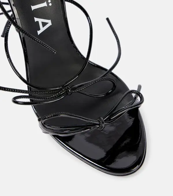 Alaïa Bobine 110 Leather-lined Sandals - Black