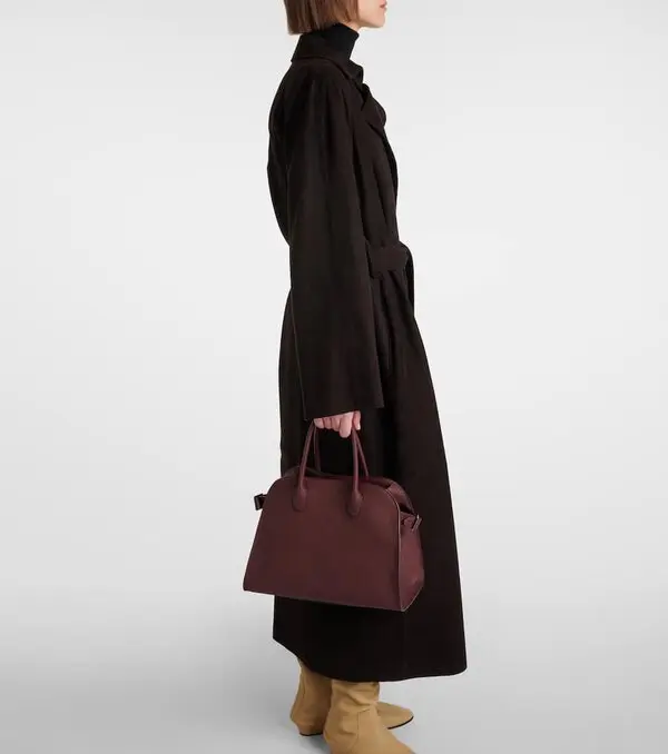THE ROW Poseidone Suede Coat - Brown