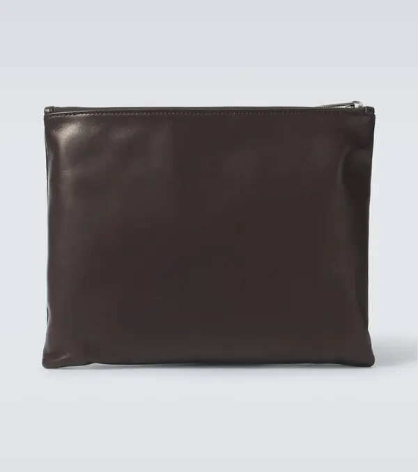 THE ROW Allegra Leather Clutch