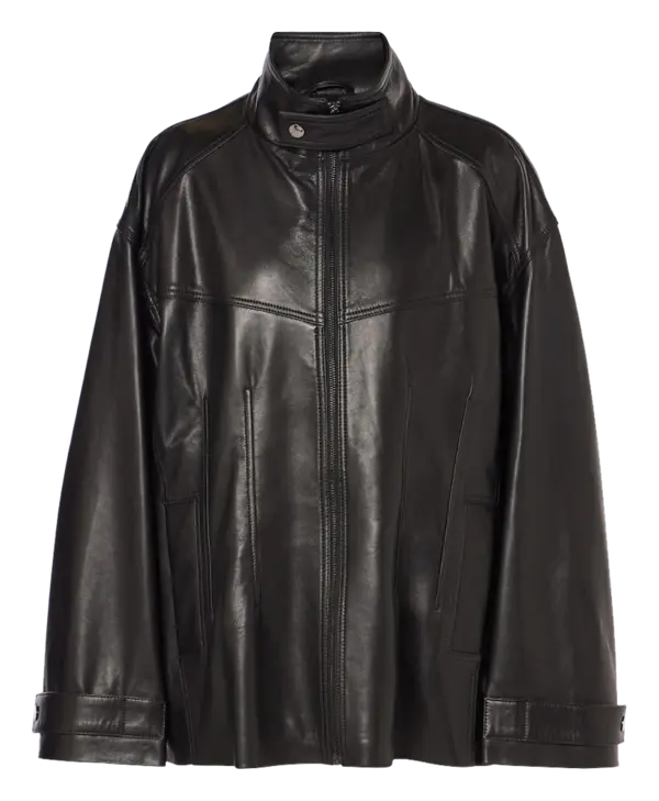 Nour Hammour Rue Leather Biker Jacket