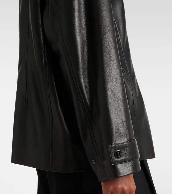 Nour Hammour Rue Leather Biker Jacket