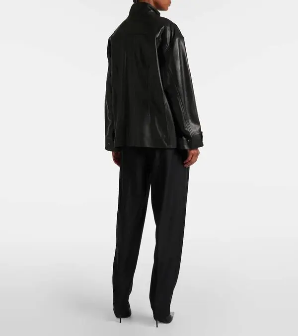 Nour Hammour Rue Leather Biker Jacket