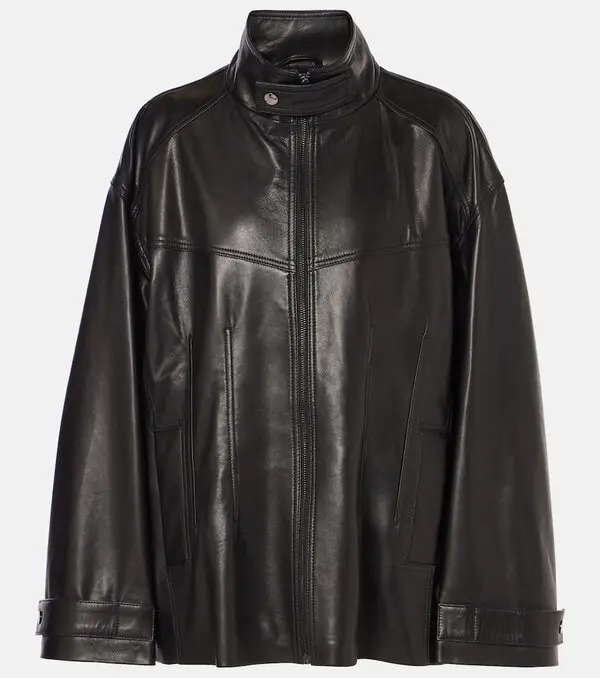 Nour Hammour Rue Leather Biker Jacket
