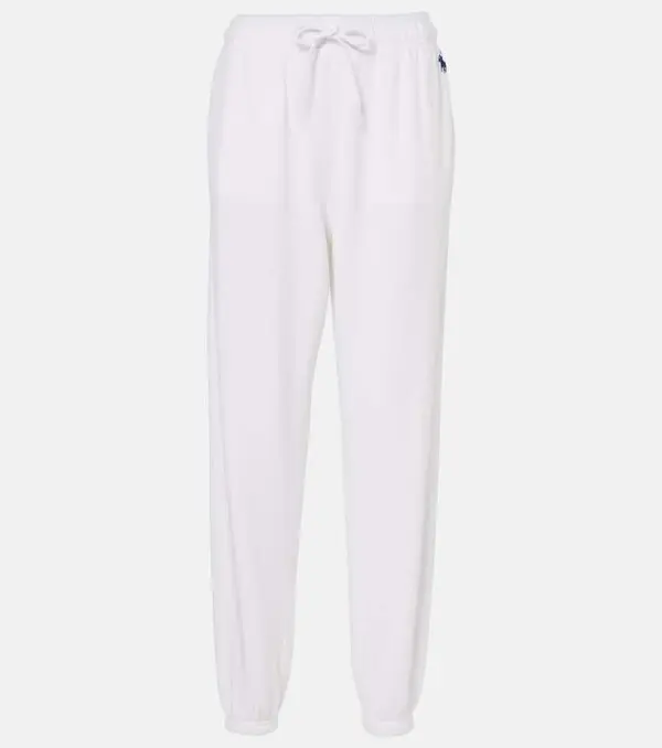 Polo Ralph Lauren Logo Cotton Fleece Sweatpants - White