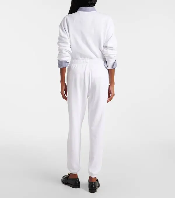 Polo Ralph Lauren Logo Cotton Fleece Sweatpants - White