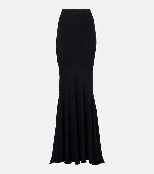 PATOU Crêpe Maxi Skirt - Black
