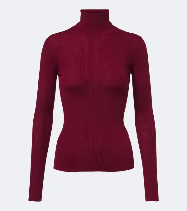 Dolce & Gabbana Cashmere Turtleneck Sweater - Burgundy