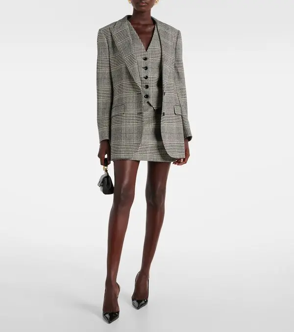 Dolce & Gabbana Prince Of Wales Check Mini Skirt