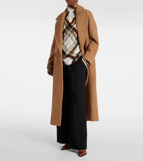 Dries Van Noten Wool Straight Pants