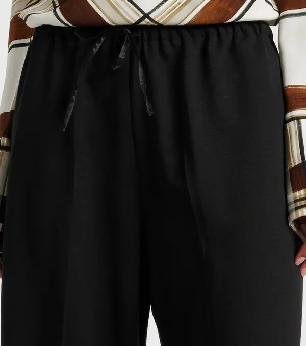 Dries Van Noten Wool Straight Pants