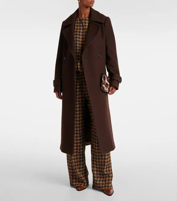 Dries Van Noten Houndstooth Straight Pants