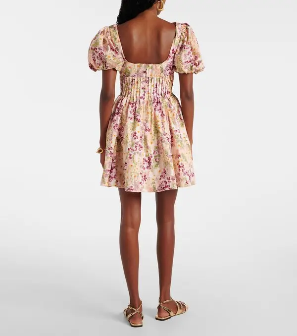 Agua Bendita Caramelo Florecer Cotton Minidress