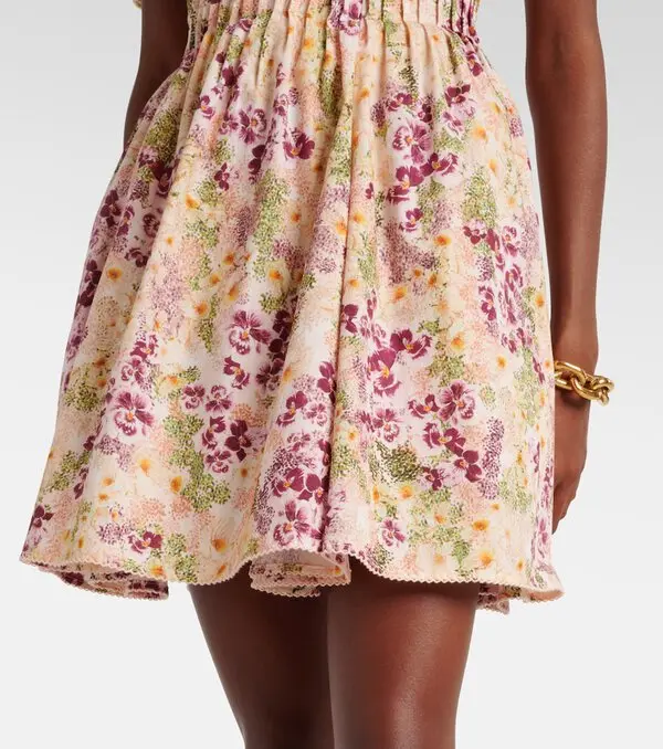 Agua Bendita Caramelo Florecer Cotton Minidress