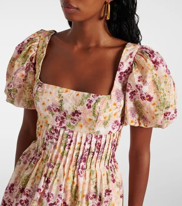 Agua Bendita Caramelo Florecer Cotton Minidress
