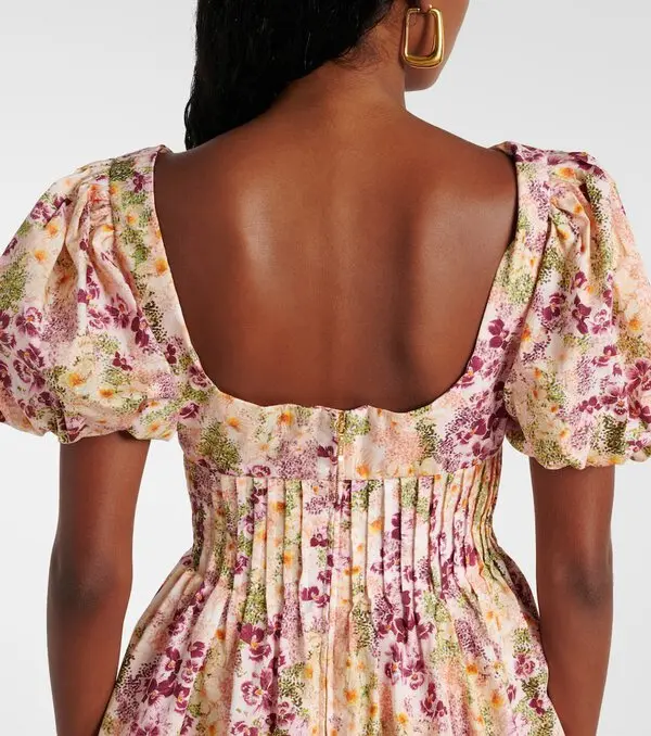Agua Bendita Caramelo Florecer Cotton Minidress
