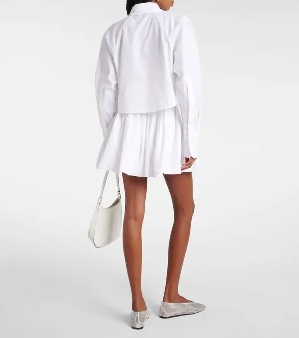 PATOU Cotton Poplin Cropped Shirt