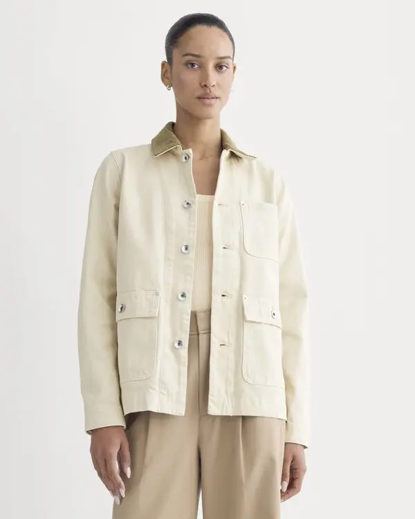 Everlane Ranch Jacket - Garment-dyed White / Cream