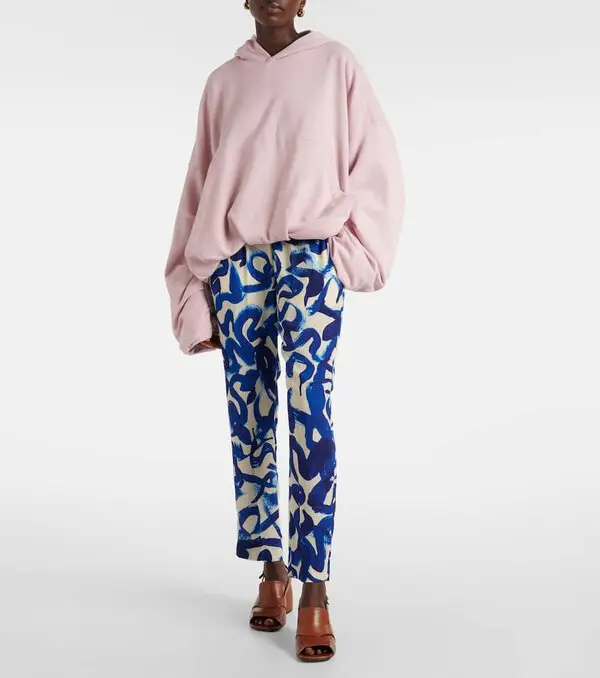 Dries Van Noten Printed Slim Pants