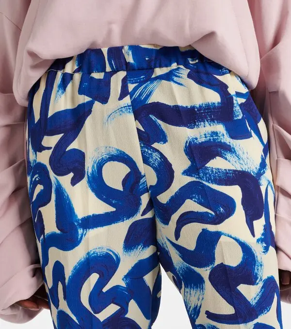 Dries Van Noten Printed Slim Pants