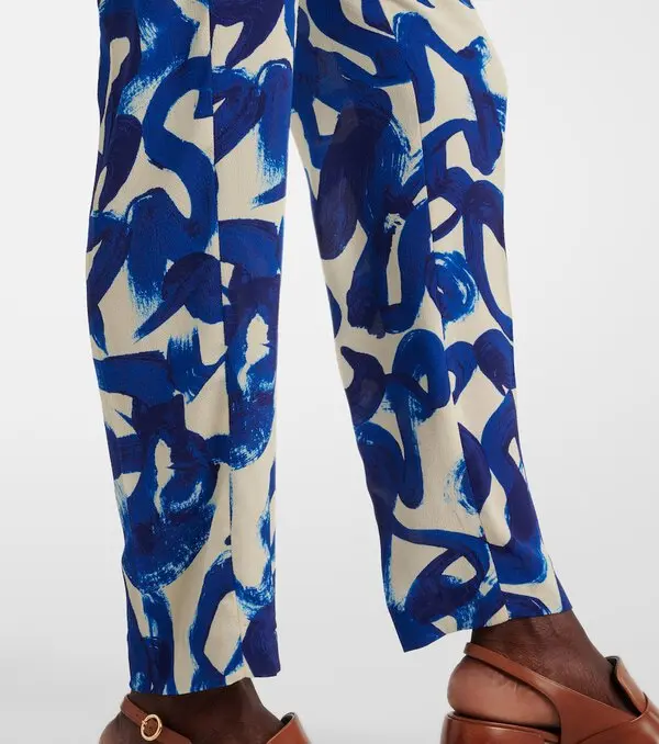 Dries Van Noten Printed Slim Pants