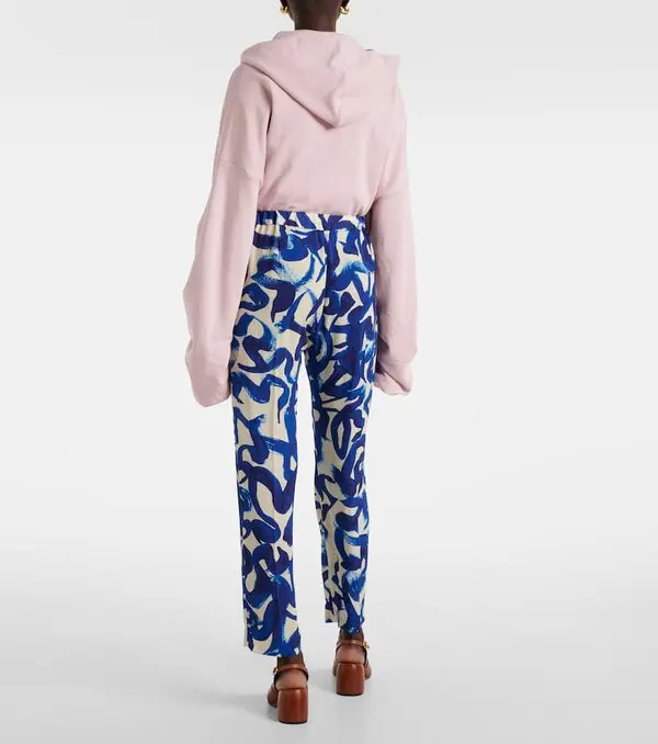 Dries Van Noten Printed Slim Pants