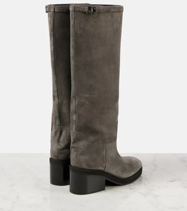JIMMY CHOO Yasmin 70 Suede Knee-high Boots