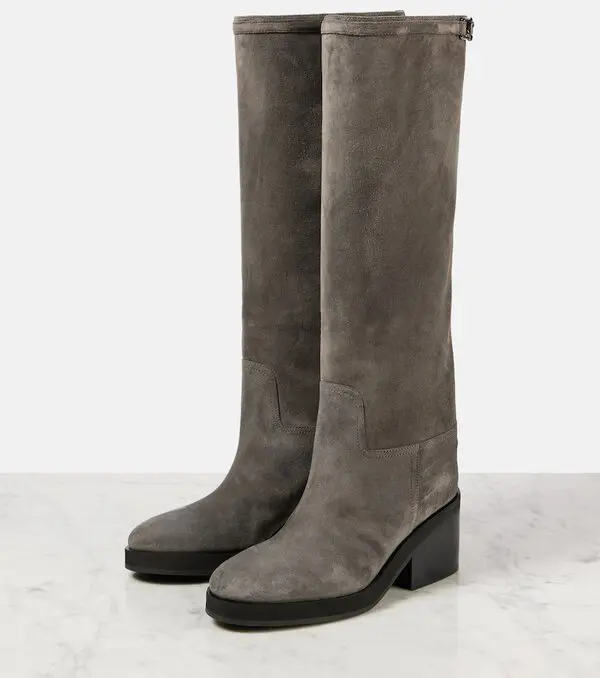 JIMMY CHOO Yasmin 70 Suede Knee-high Boots