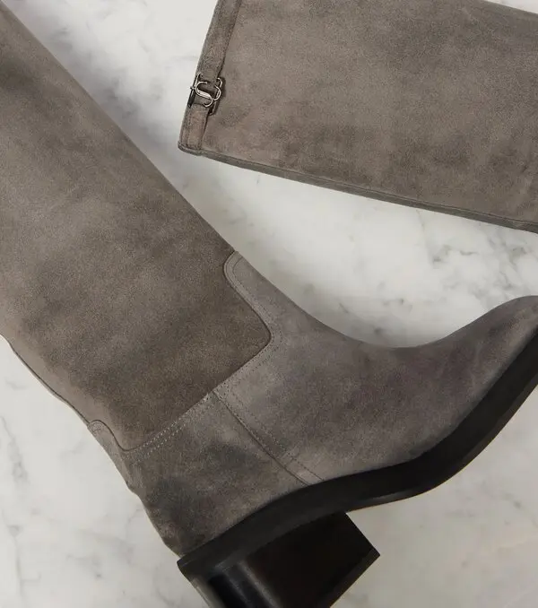 JIMMY CHOO Yasmin 70 Suede Knee-high Boots