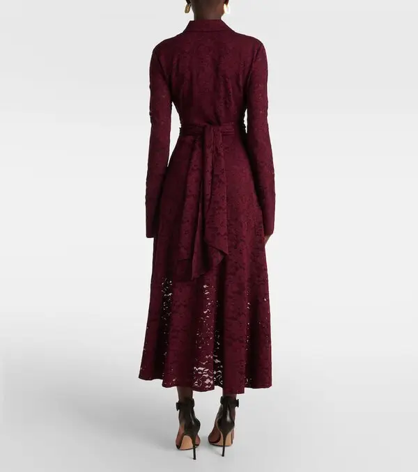 Diane Von Furstenberg Regent Lace Maxi Dress In Red - 20% Off | Editorialist