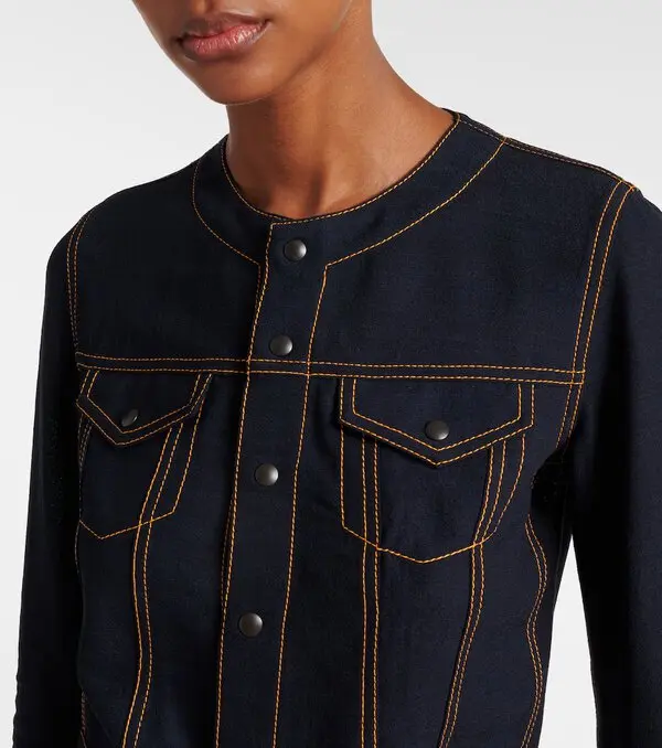 Alaïa Fluid Cropped Jacket