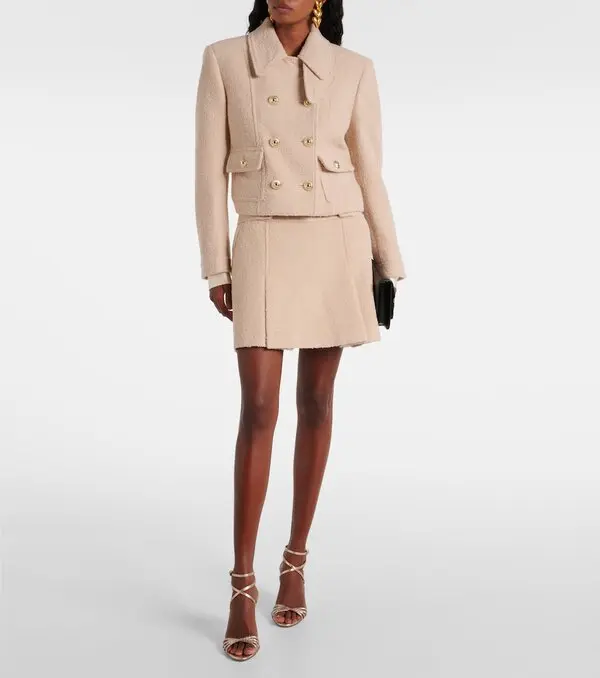 TOM FORD Wool And Silk-blend Bouclé Miniskirt