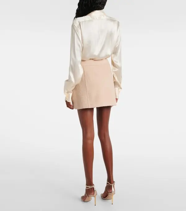 TOM FORD Wool And Silk-blend Bouclé Miniskirt