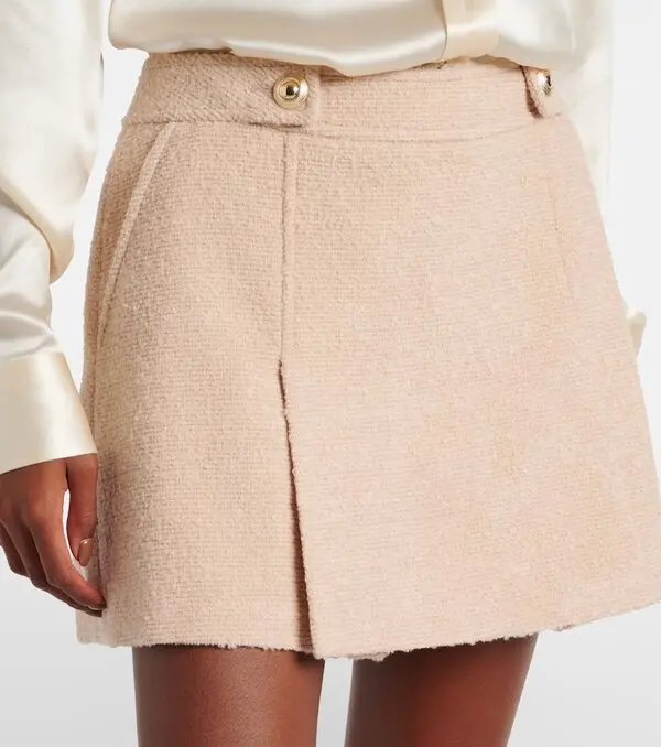 TOM FORD Wool And Silk-blend Bouclé Miniskirt