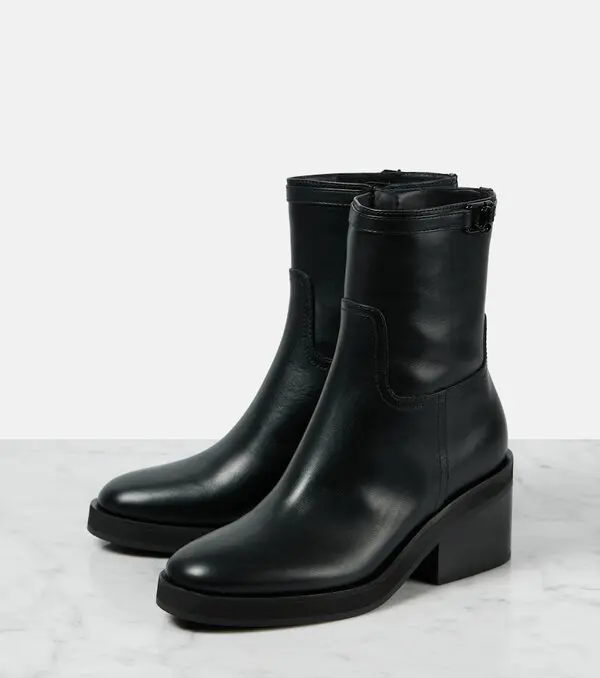 JIMMY CHOO Yasmin 70 Leather Ankle Boots