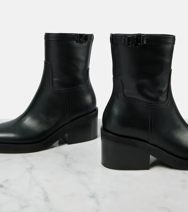 JIMMY CHOO Yasmin 70 Leather Ankle Boots