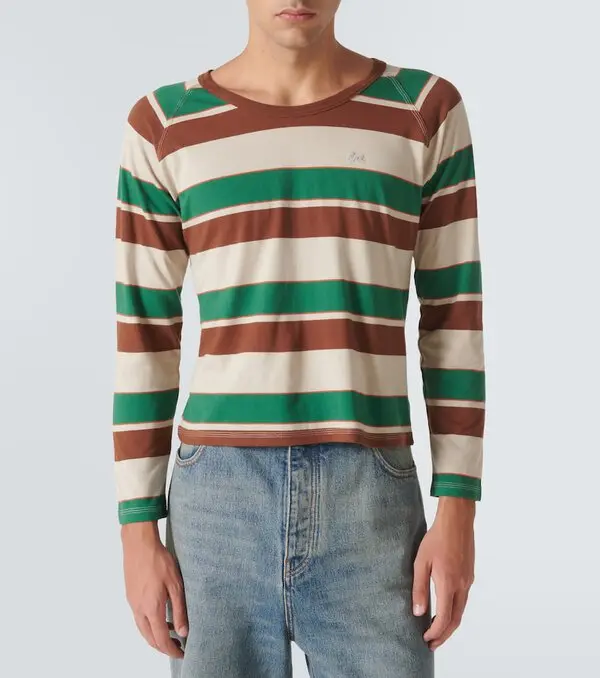 ERL Striped Cotton Jersey T-shirt